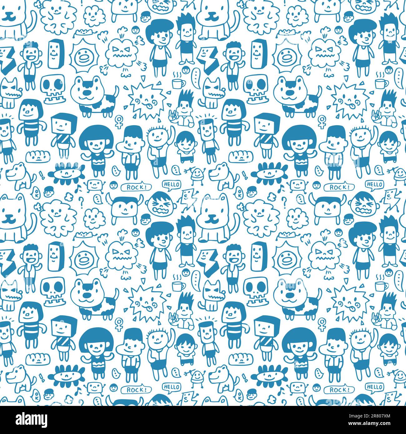 Conversation pattern Stock Vector Images - Alamy