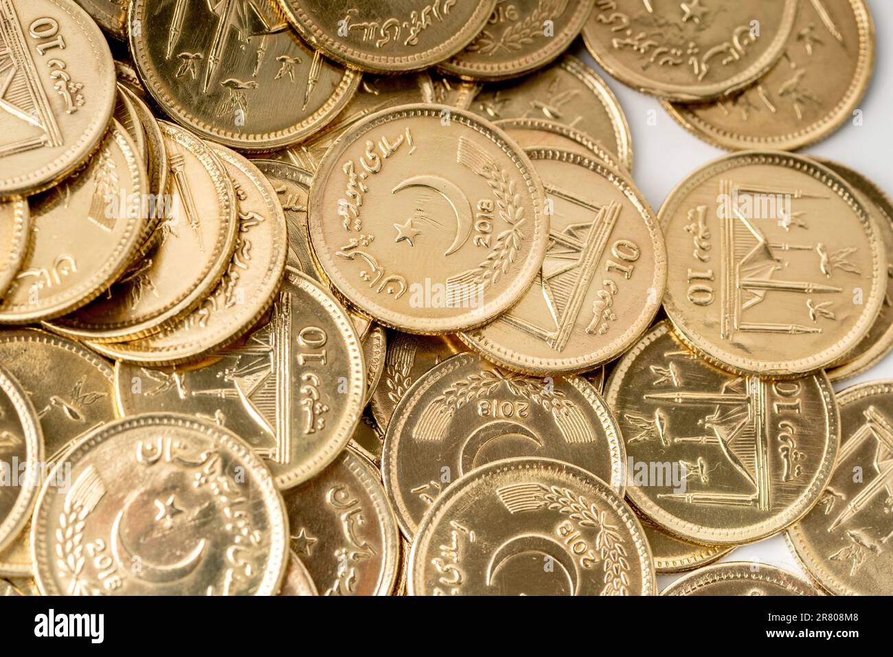 Pakistani gold coins hi-res stock photography and images - Alamy