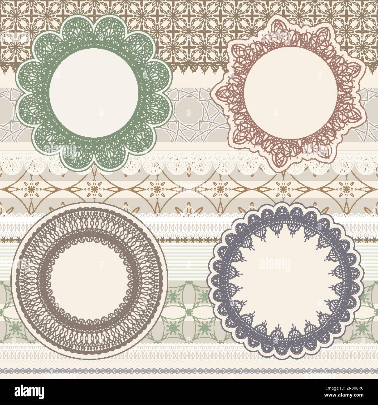 Seamless lace pattern on Stock Vector Images - Alamy