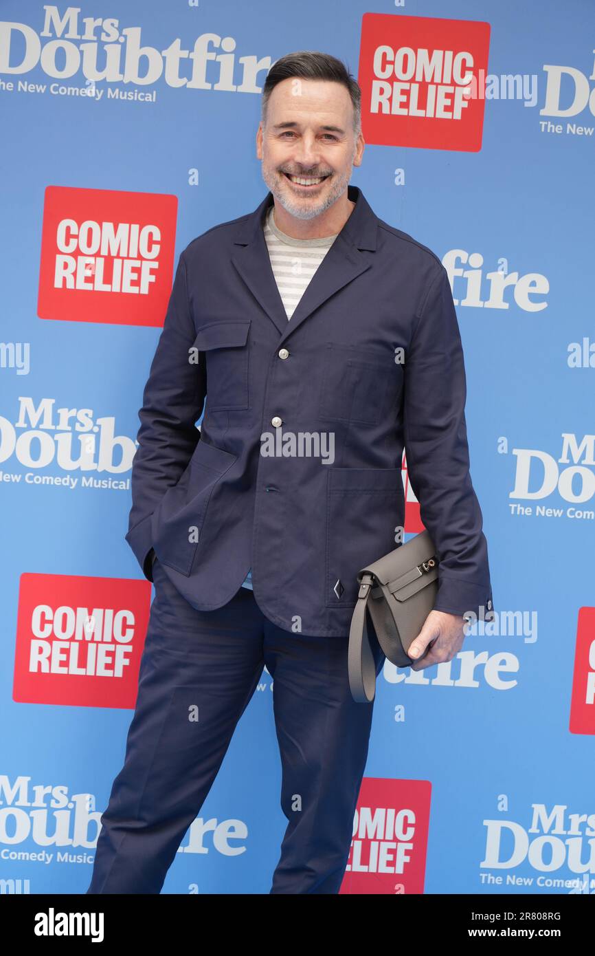 David Furnish attends the Mrs Doubtfire Comic Relief Gala, at the ...