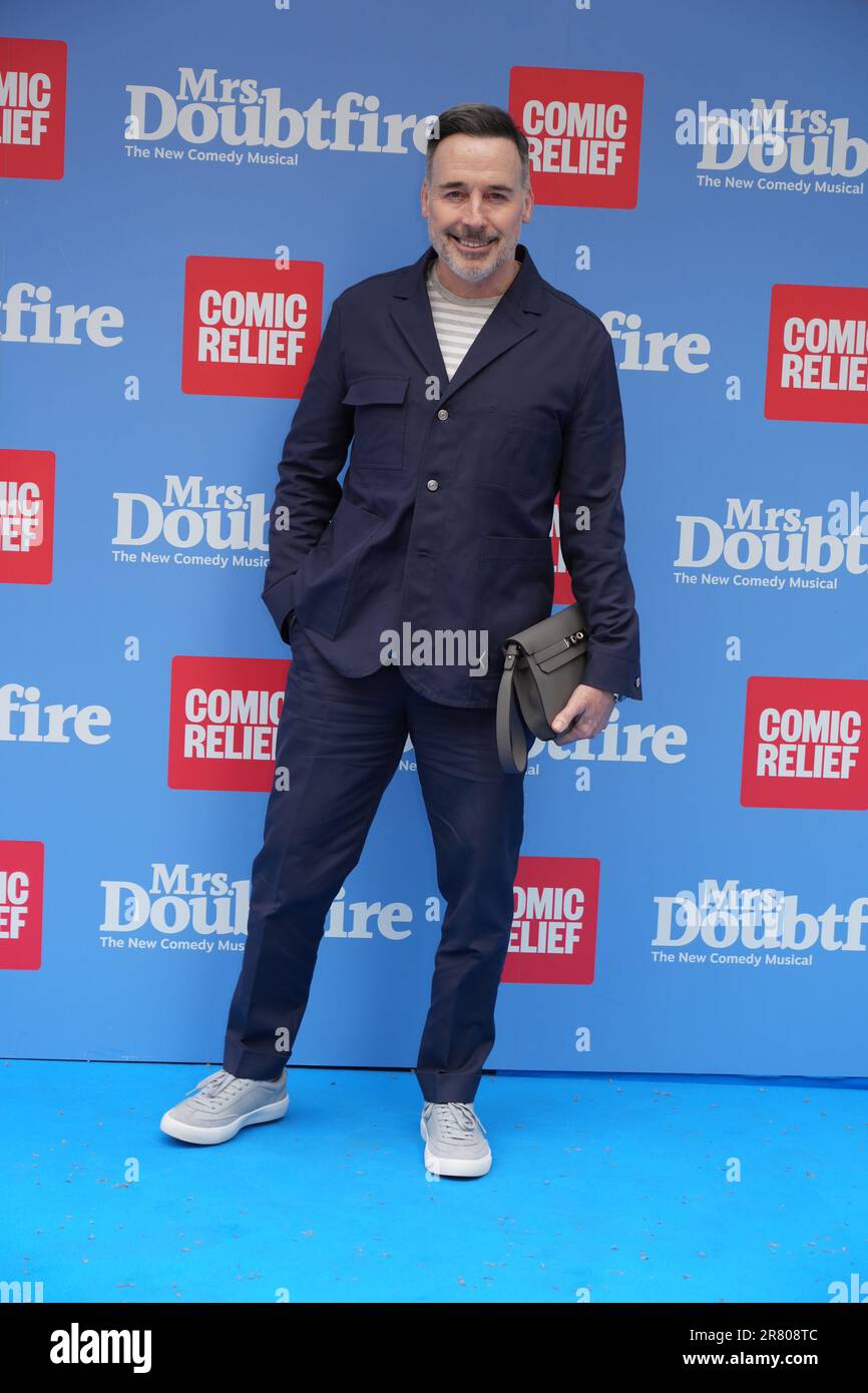David Furnish attends the Mrs Doubtfire Comic Relief Gala, at the ...