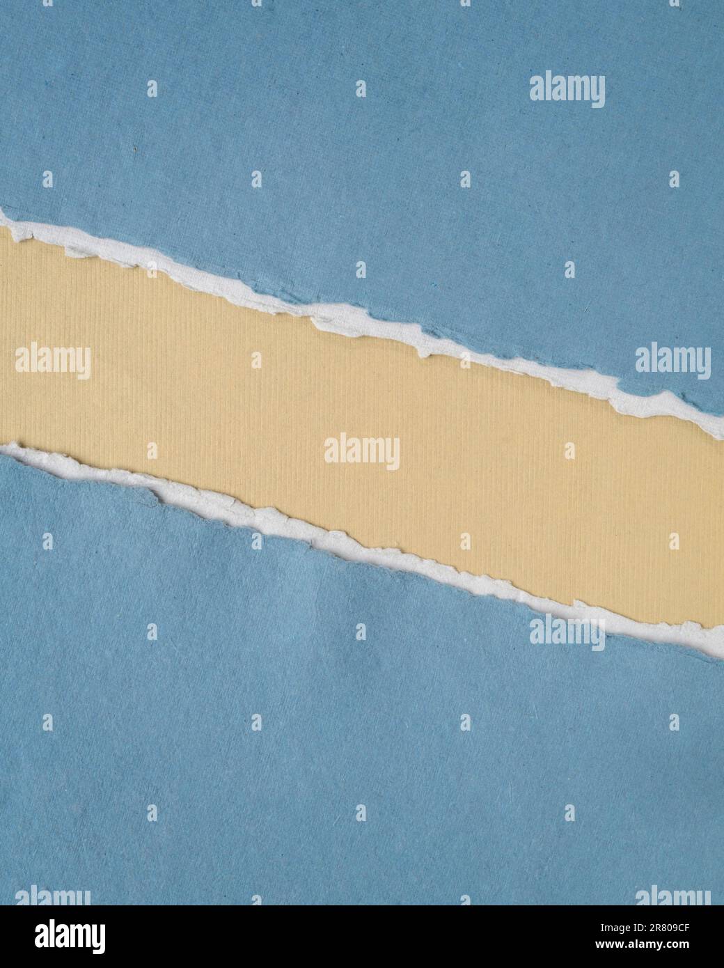 paper abstract in beige and blue pastel tones - collection of handmade ...