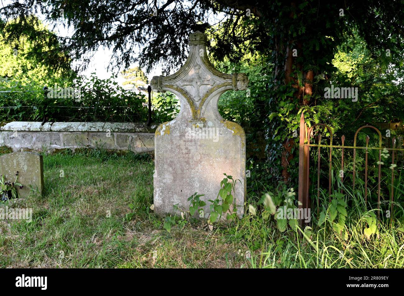 Headstone marking the grave of Christopher Wordsworth, younger brother ...