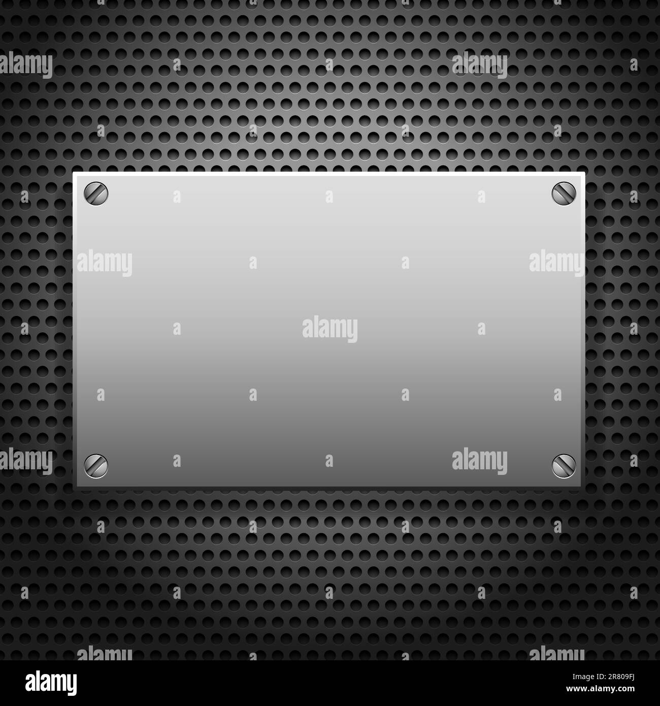 metallic plaque for signage Stock Vector Image & Art - Alamy