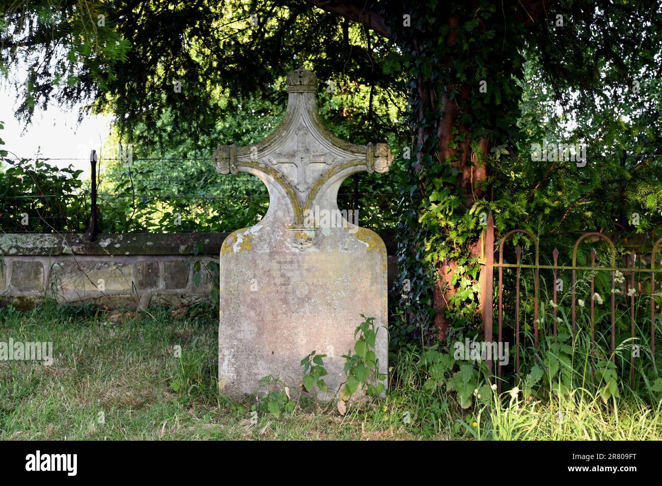 Headstone marking the grave of Christopher Wordsworth, younger brother ...