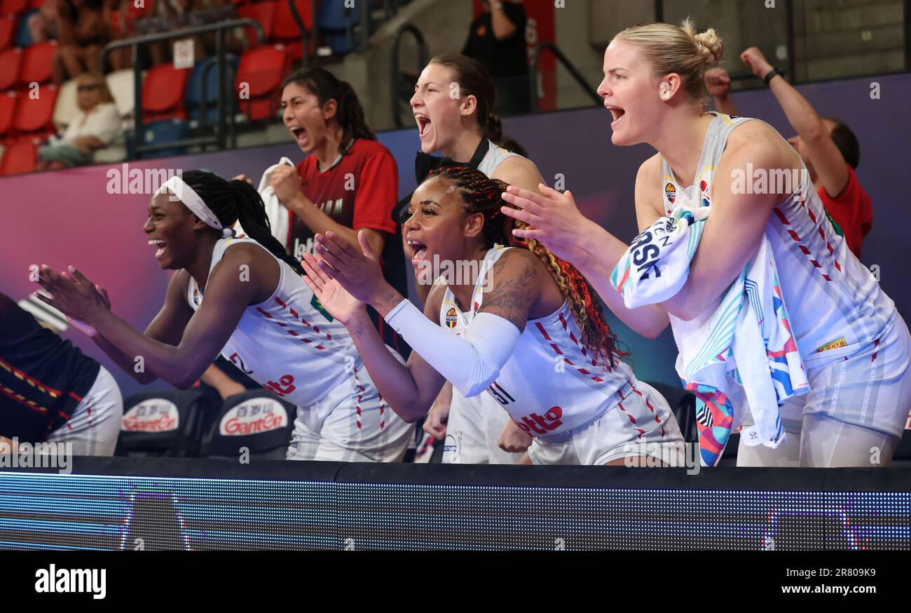 Tel Aviv, Israel. 18th June, 2023. Belgium's Betty Mununga, Belgium's ...