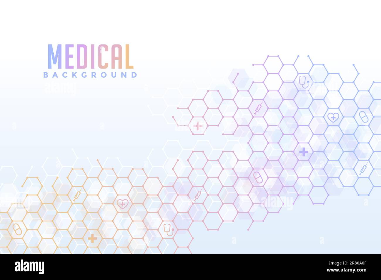 modern blue medical background vector gradient molecule geometry Stock ...