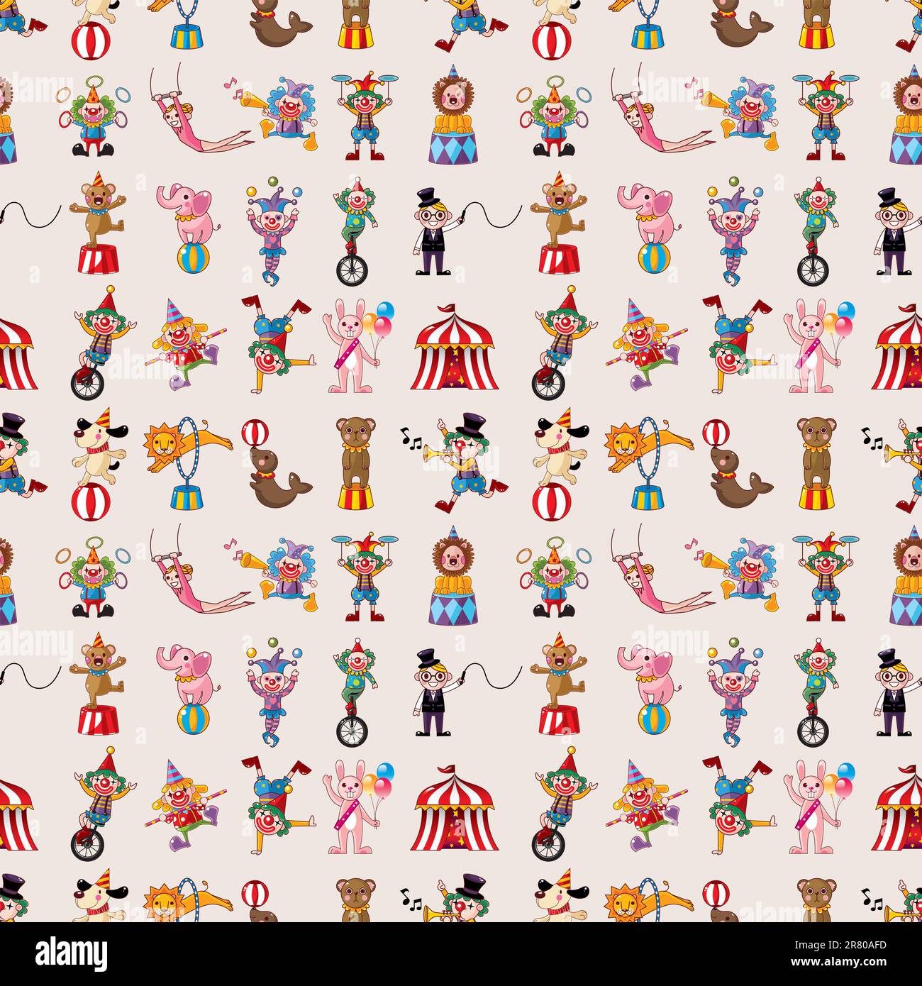 seamless circus pattern Stock Vector Image & Art - Alamy