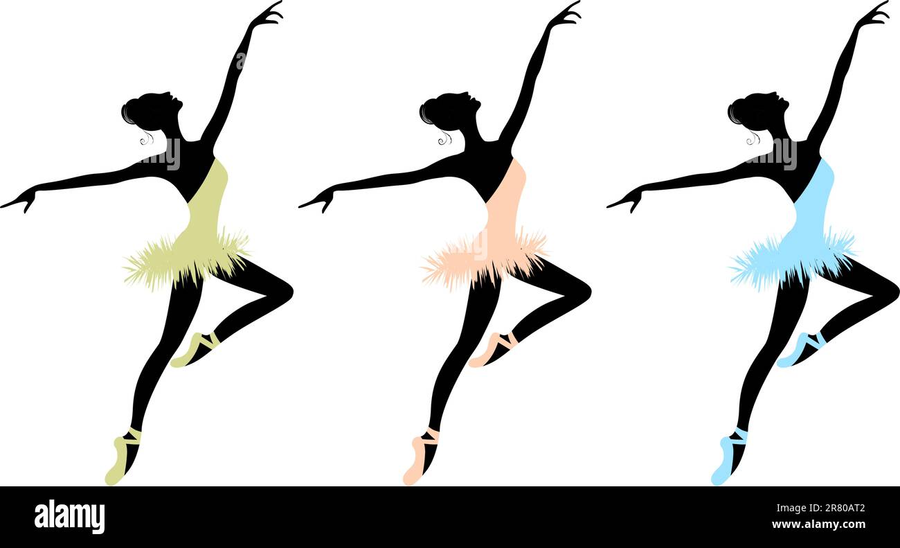 Vintage ballet dancers Stock Vector Images - Alamy