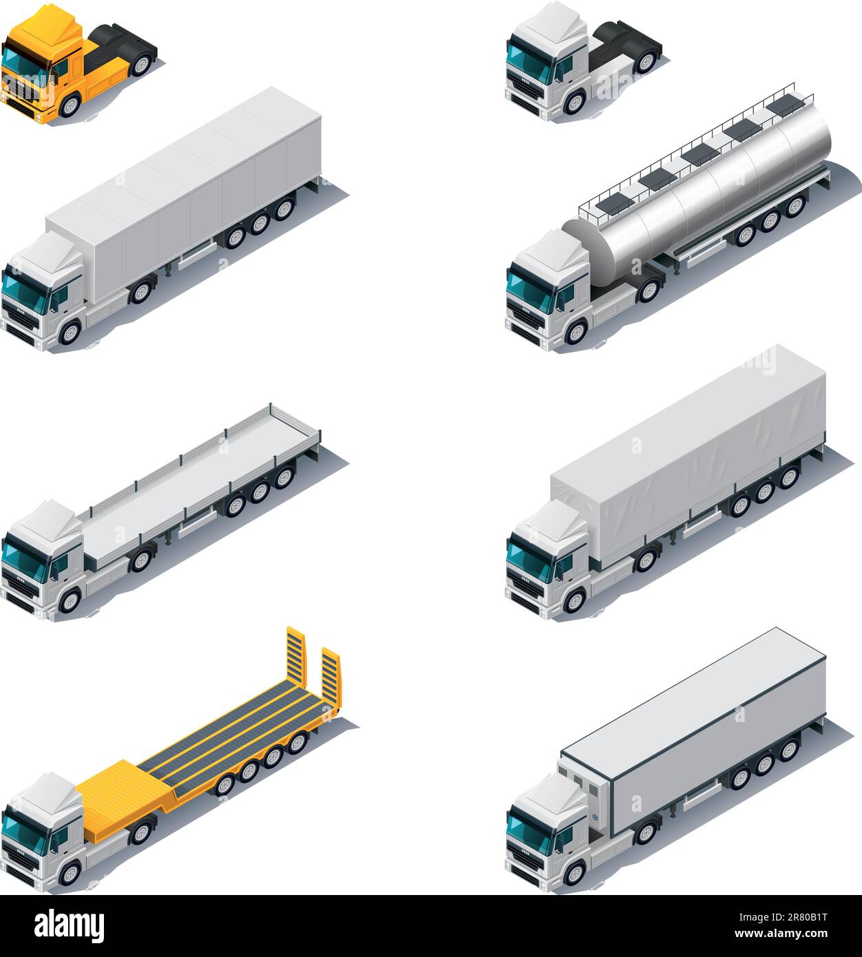 Set of isometric generic trucks (different types Stock Vector Image ... Set of isometric generic trucks (different types Stock Vector Image ...