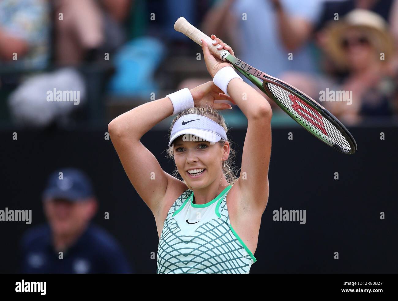 Katie Boulter celebrates victory in the Women's singles final match ...