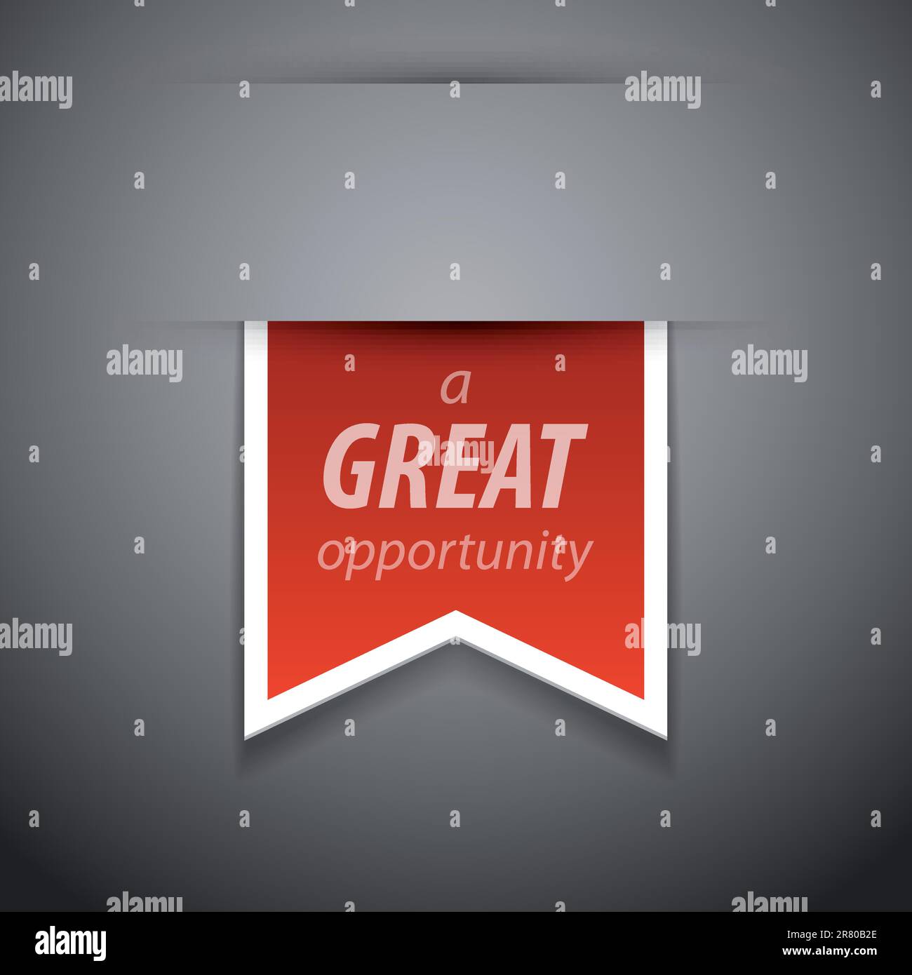 Vector great opportunity tag on grey background Stock Vector Image ...