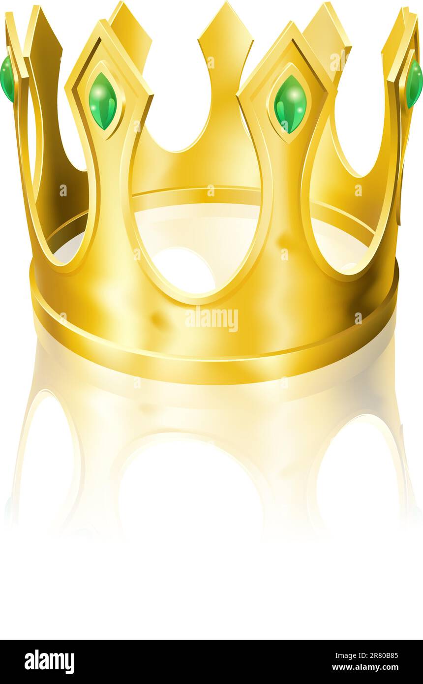 Gold crown treasure Stock Vector Images - Alamy