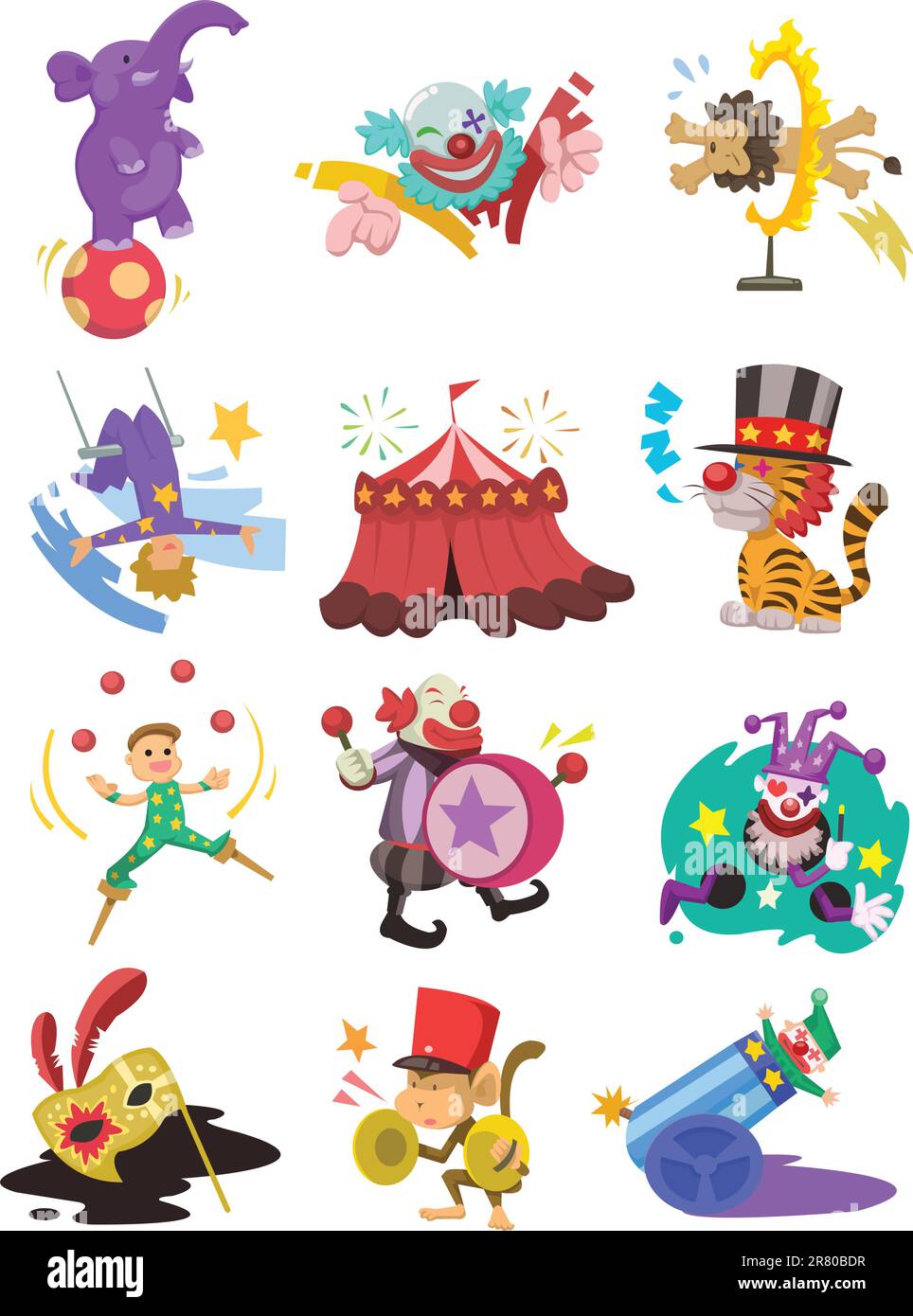 Horse cartoon circus hi-res stock photography and images - Alamy