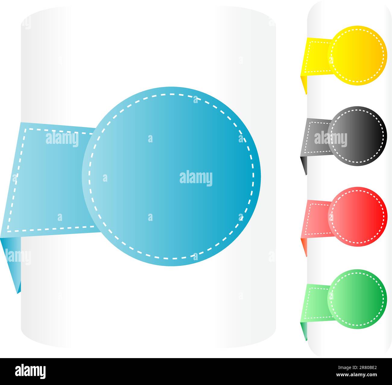 set of paper banners. Vector Stock Vector Image & Art - Alamy