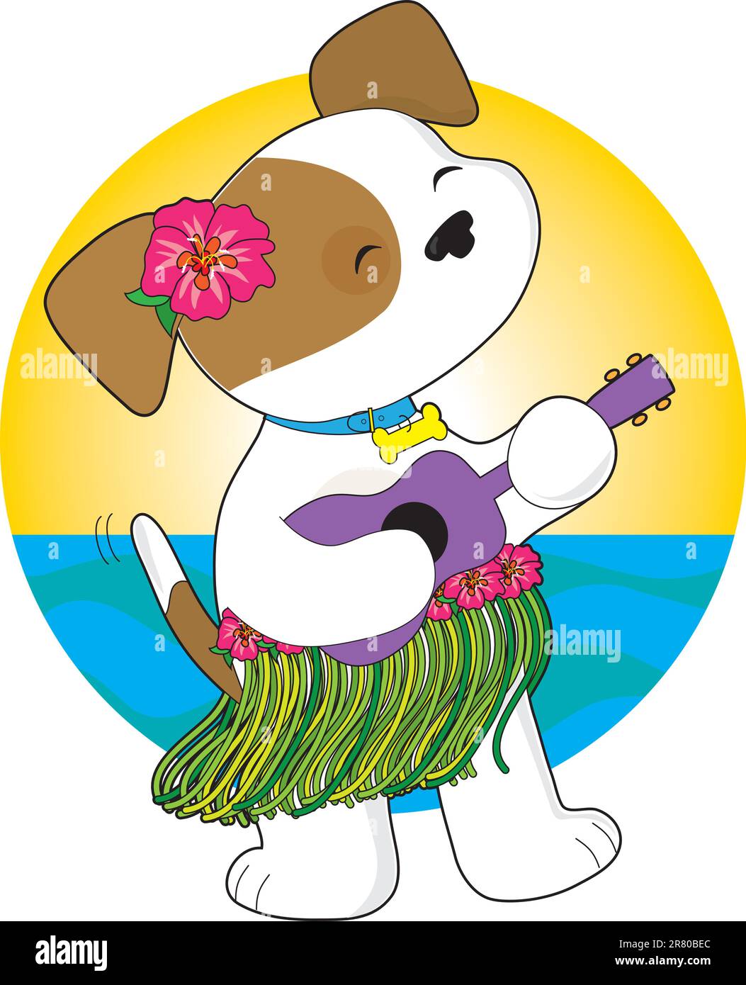 Ukulele player hawaiian Stock Vector Images - Alamy