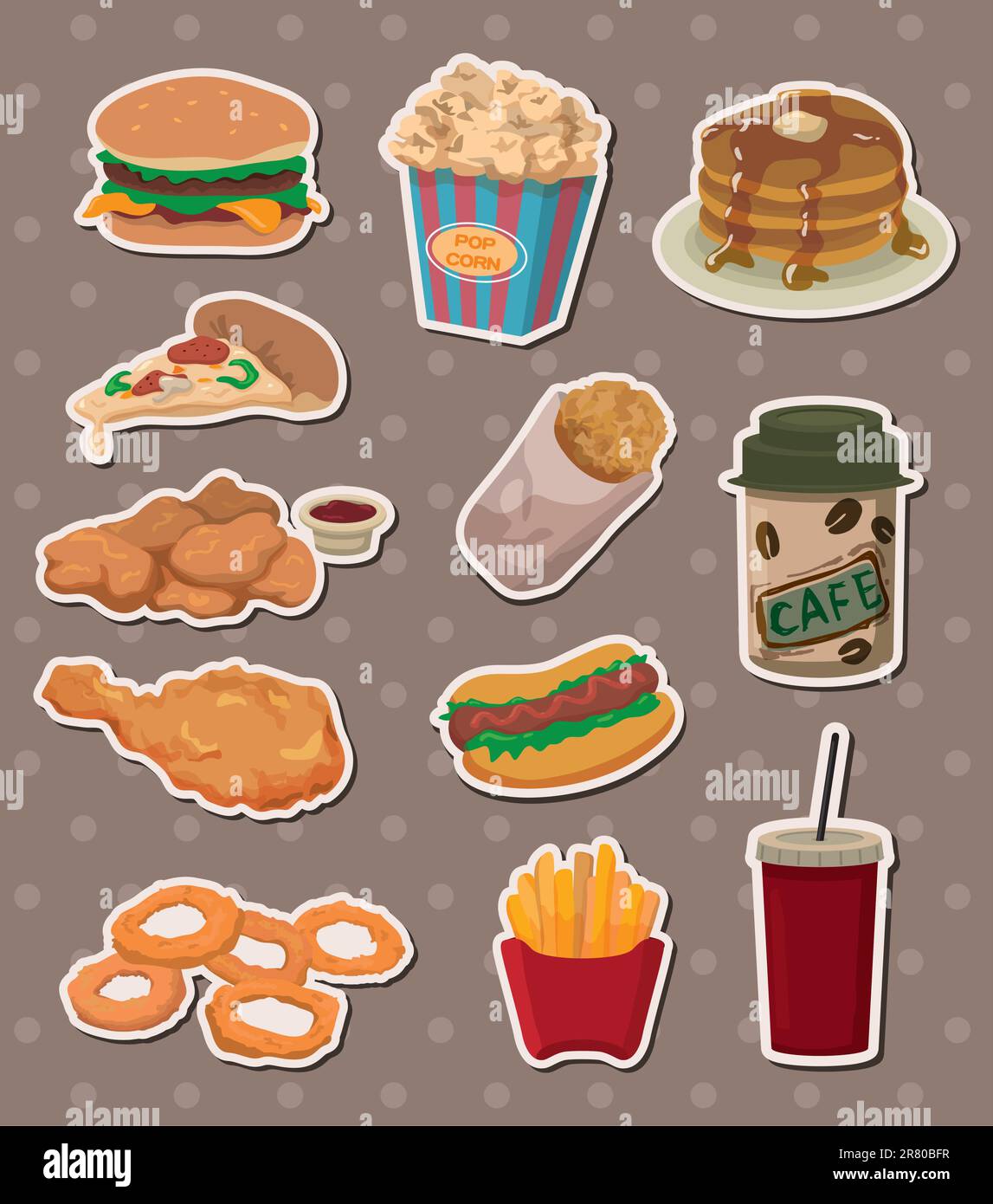Chinese junk food Stock Vector Images - Alamy