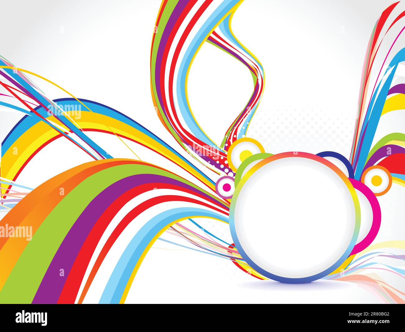 abstract colorful background with circle vector illustration Stock ...