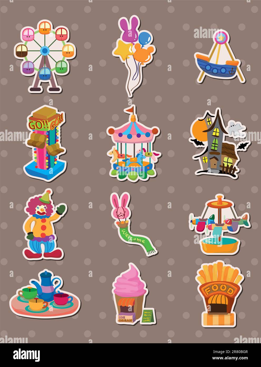 cartoon Playground stickers Stock Vector Image & Art - Alamy