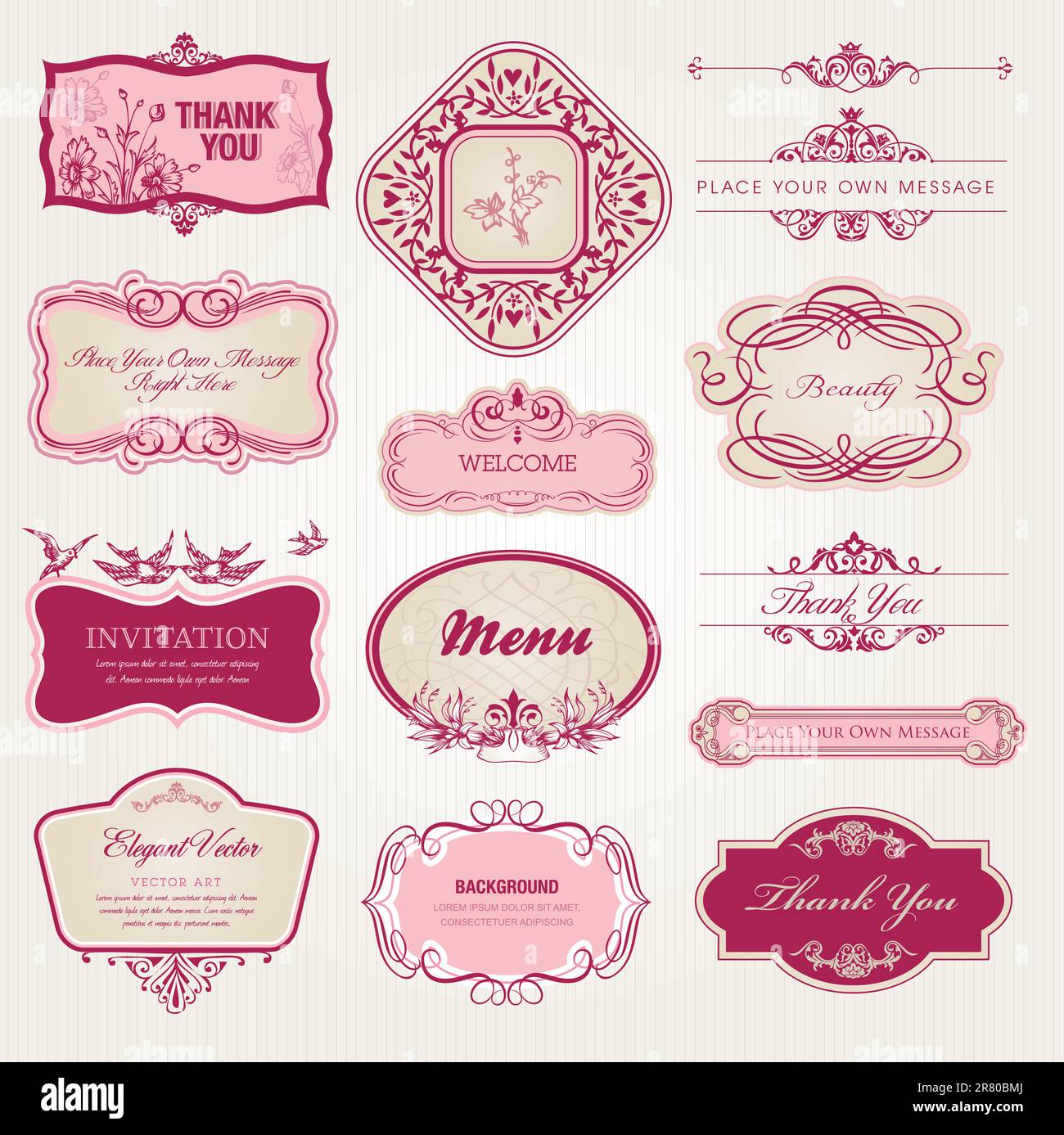Vintage stickers and labels Stock Vector Images - Alamy