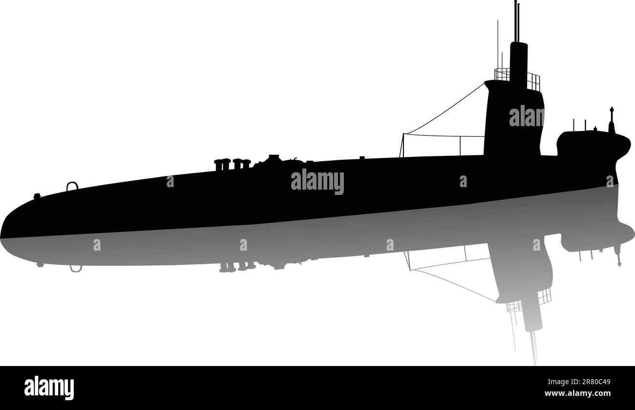 Warship silhouette hi-res stock photography and images - Alamy