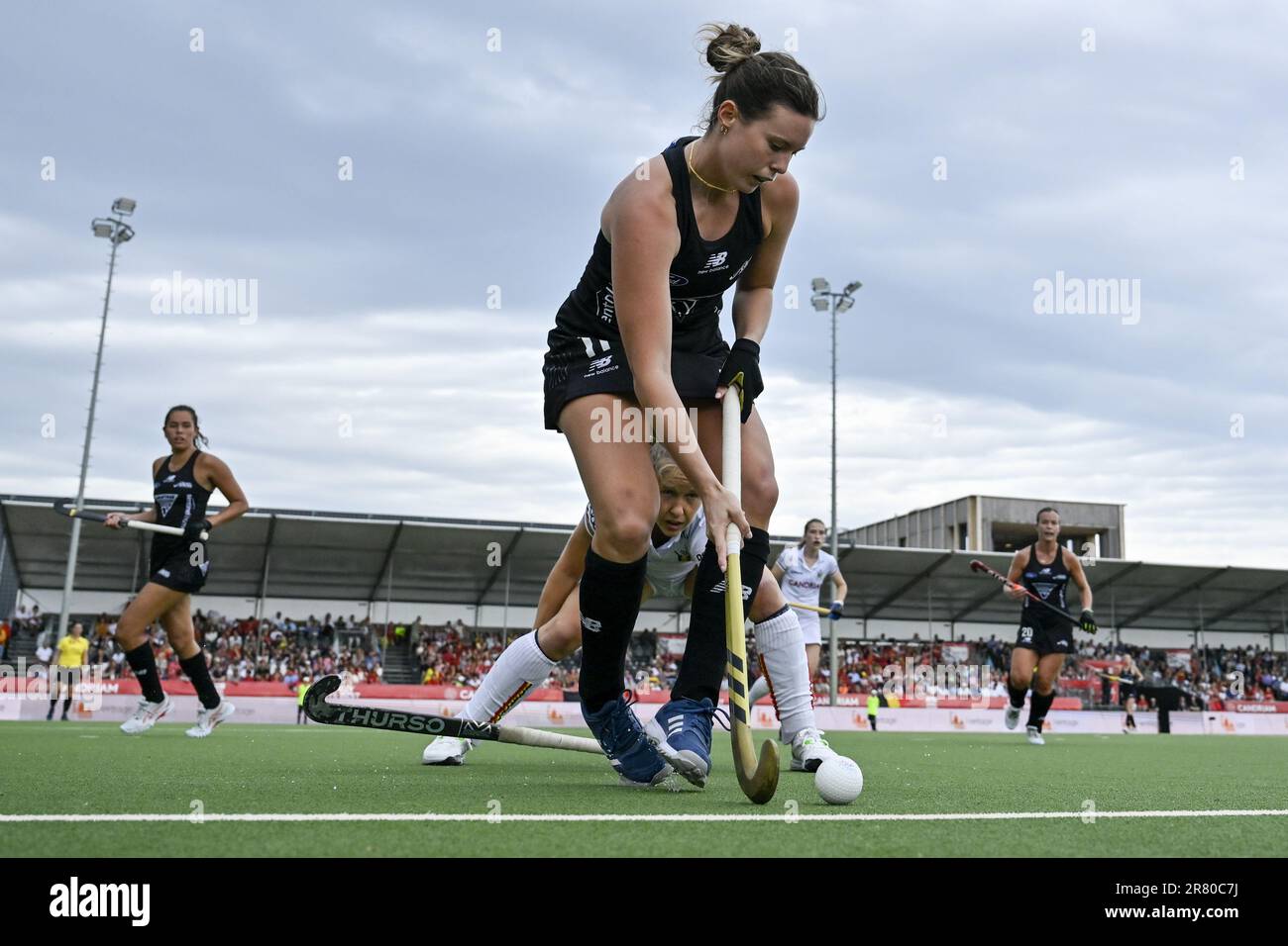 New Zealand's Casey Crowley and Belgium's Louise Versavel pictured in ...