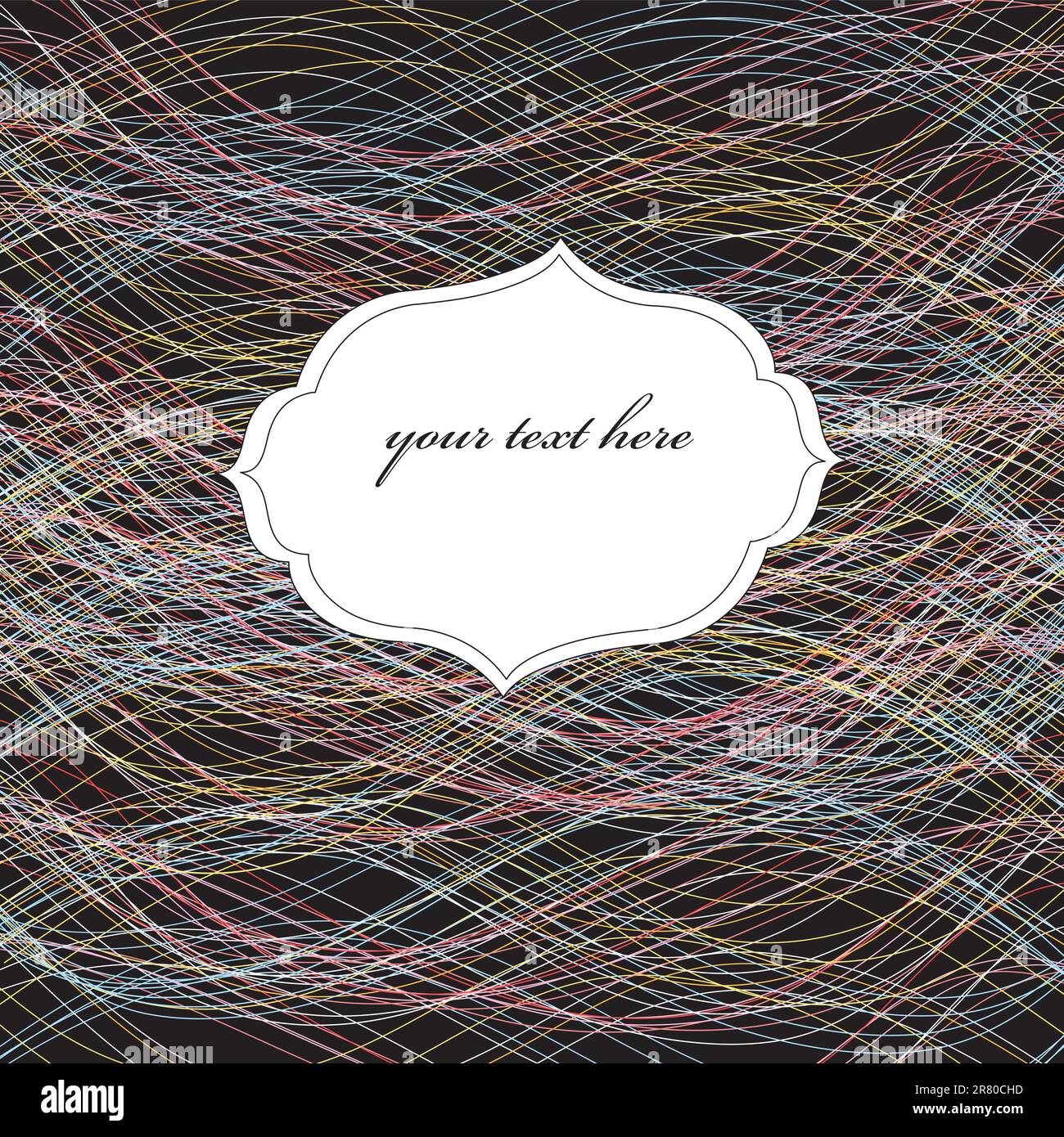 graphic frame with colorful abstract background Stock Vector Image ...