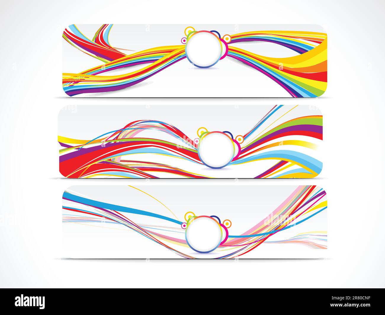 abstract wave banner vector illustration Stock Vector Image & Art - Alamy