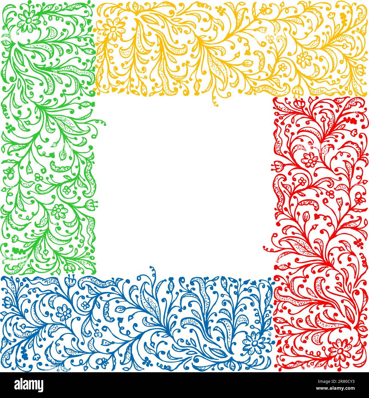 Ornamental frame, hand drawing for your design Stock Vector Image & Art ...