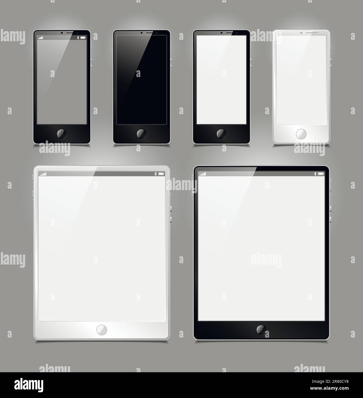 vector set, tablets and smartphones Stock Vector Image & Art - Alamy