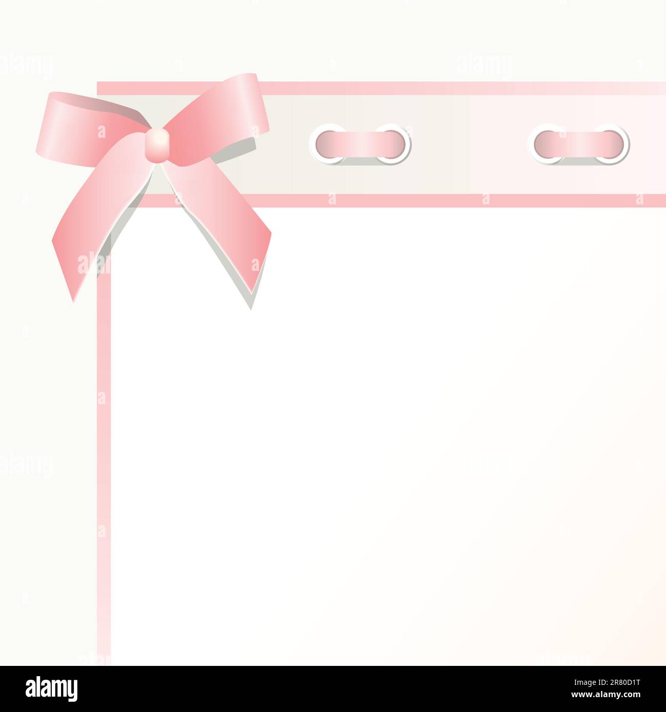 Vector illustration of a frame with a bow Stock Vector Image & Art - Alamy