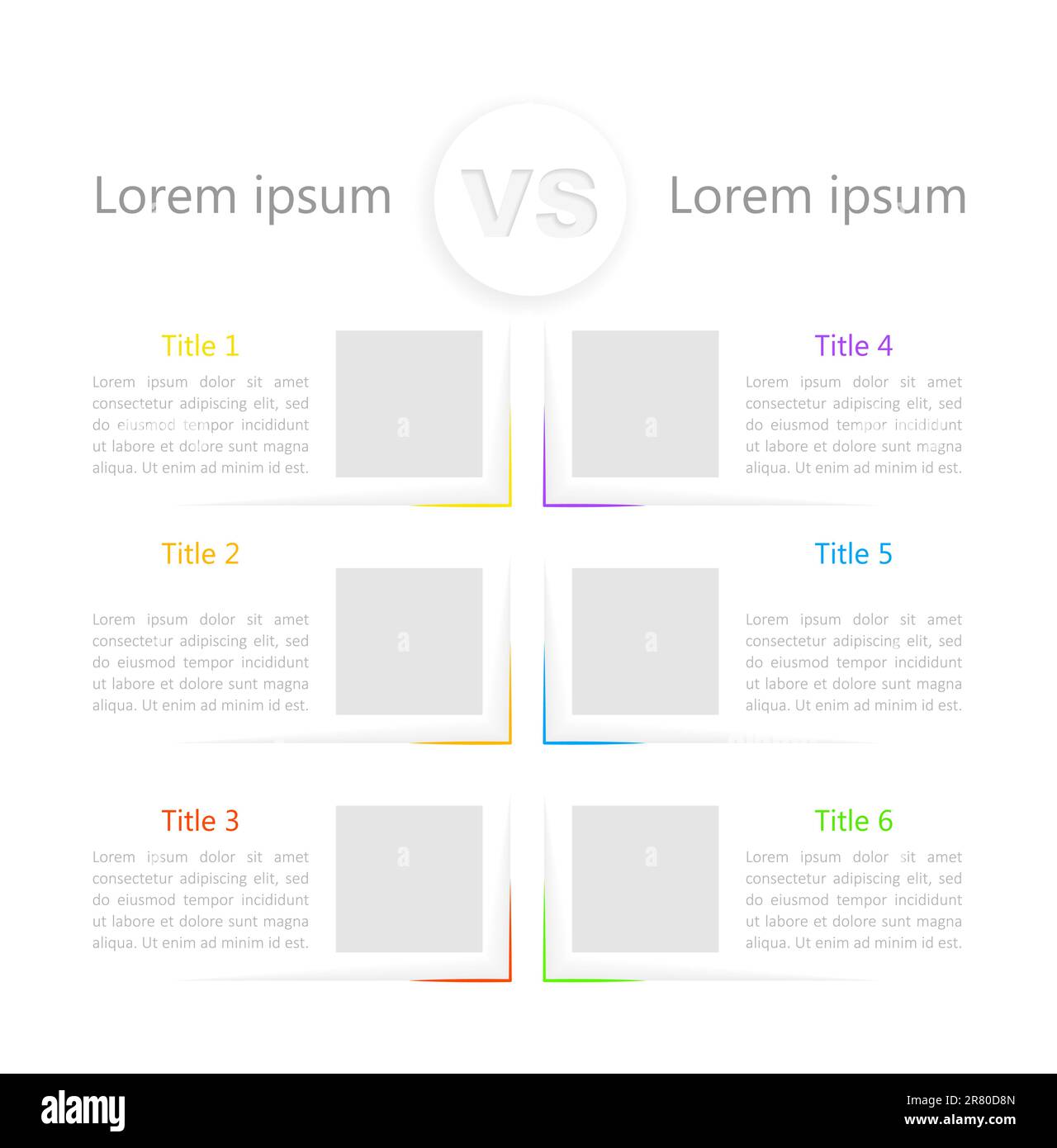Versus infographic chart design template Stock Vector Image & Art - Alamy