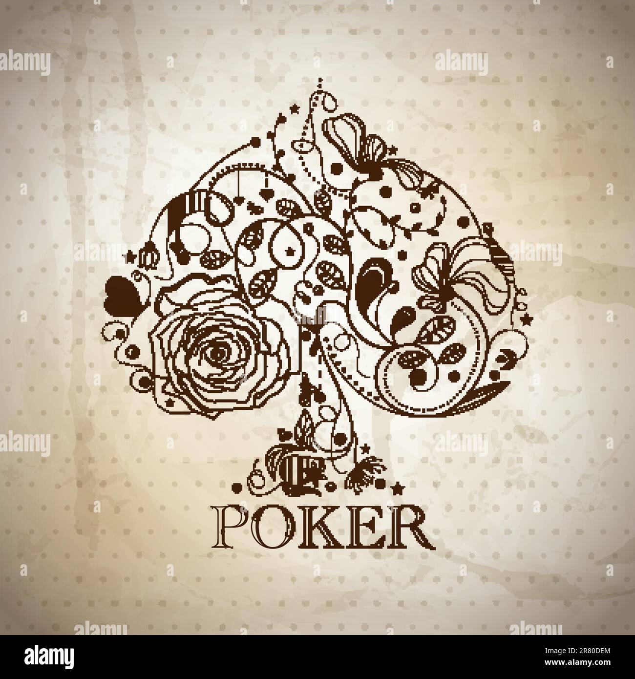Poker pattern hi-res stock photography and images - Alamy