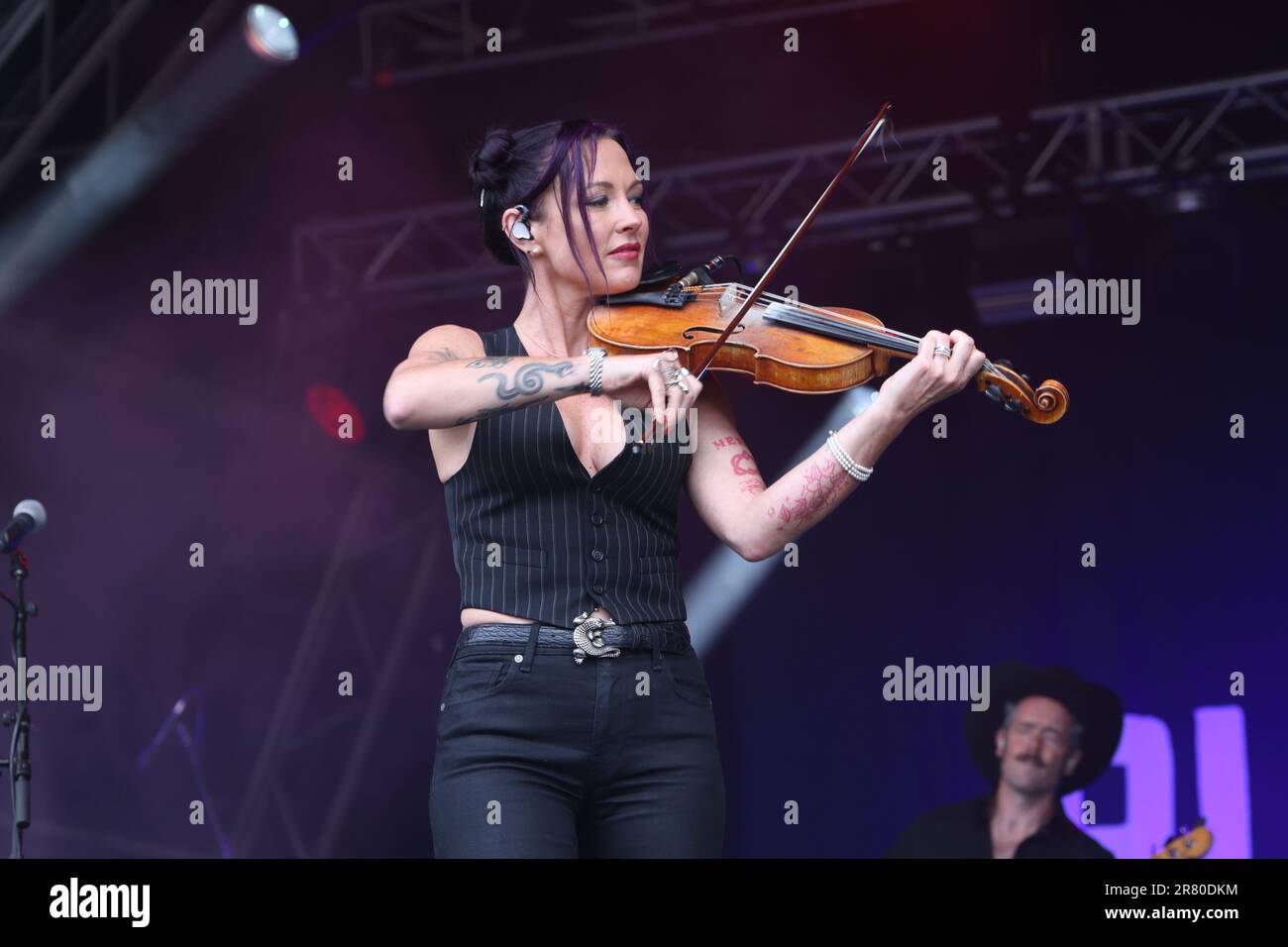 Black Deer Festival, Kent, UK - 18th June. Grammy award winning singer ...