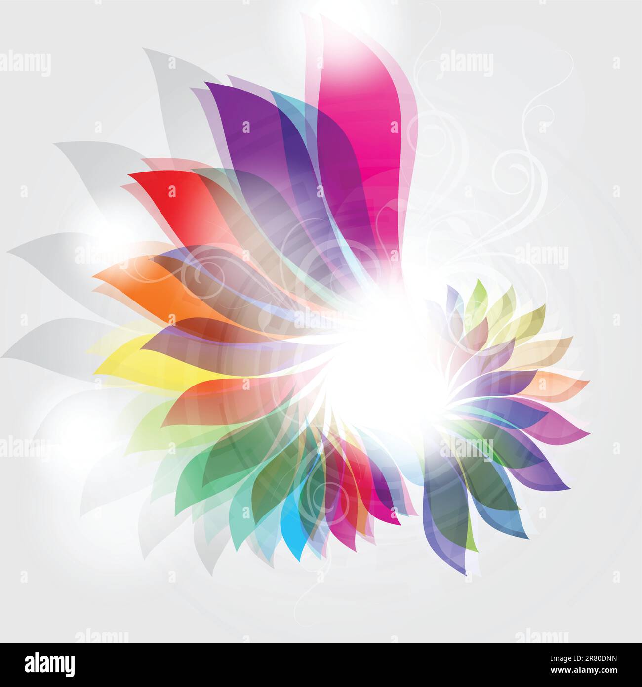 Decorative background with an abstract floral design Stock Vector Image ...