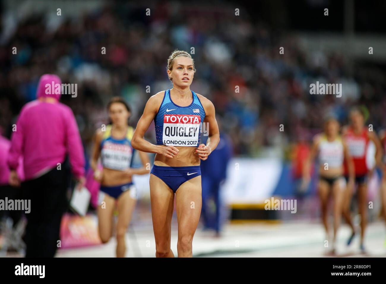 Colleen Quigley participating in the 3000 Metres Steeplechase at the ...