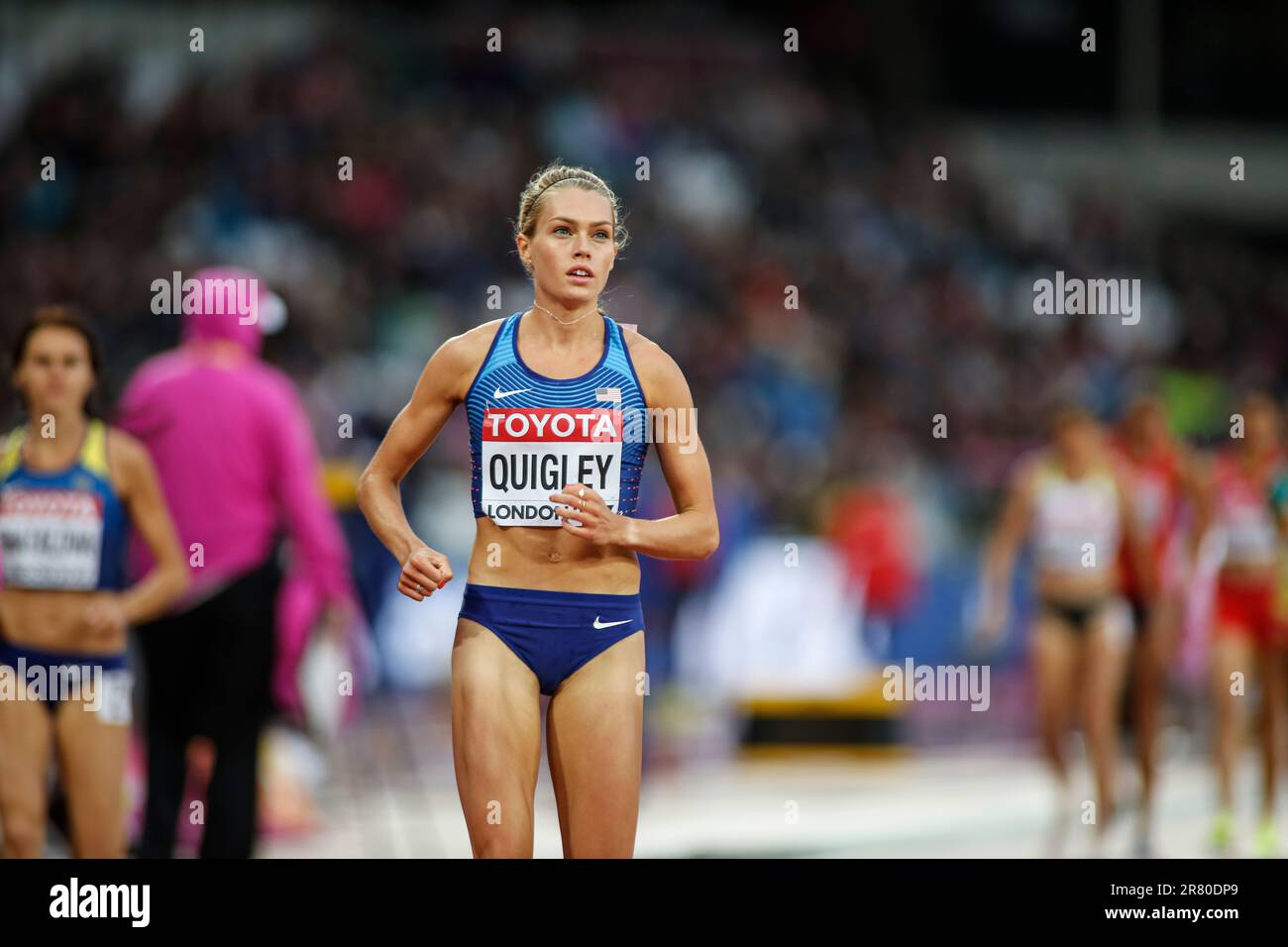 Colleen Quigley participating in the 3000 Metres Steeplechase at the ...