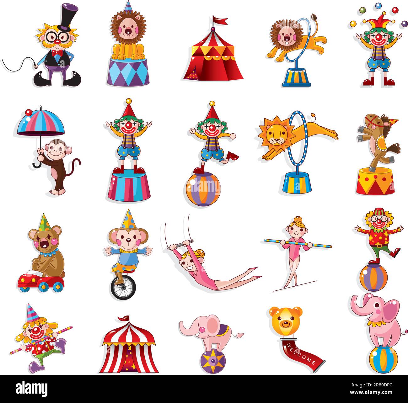 Horse cartoon circus hi-res stock photography and images - Alamy