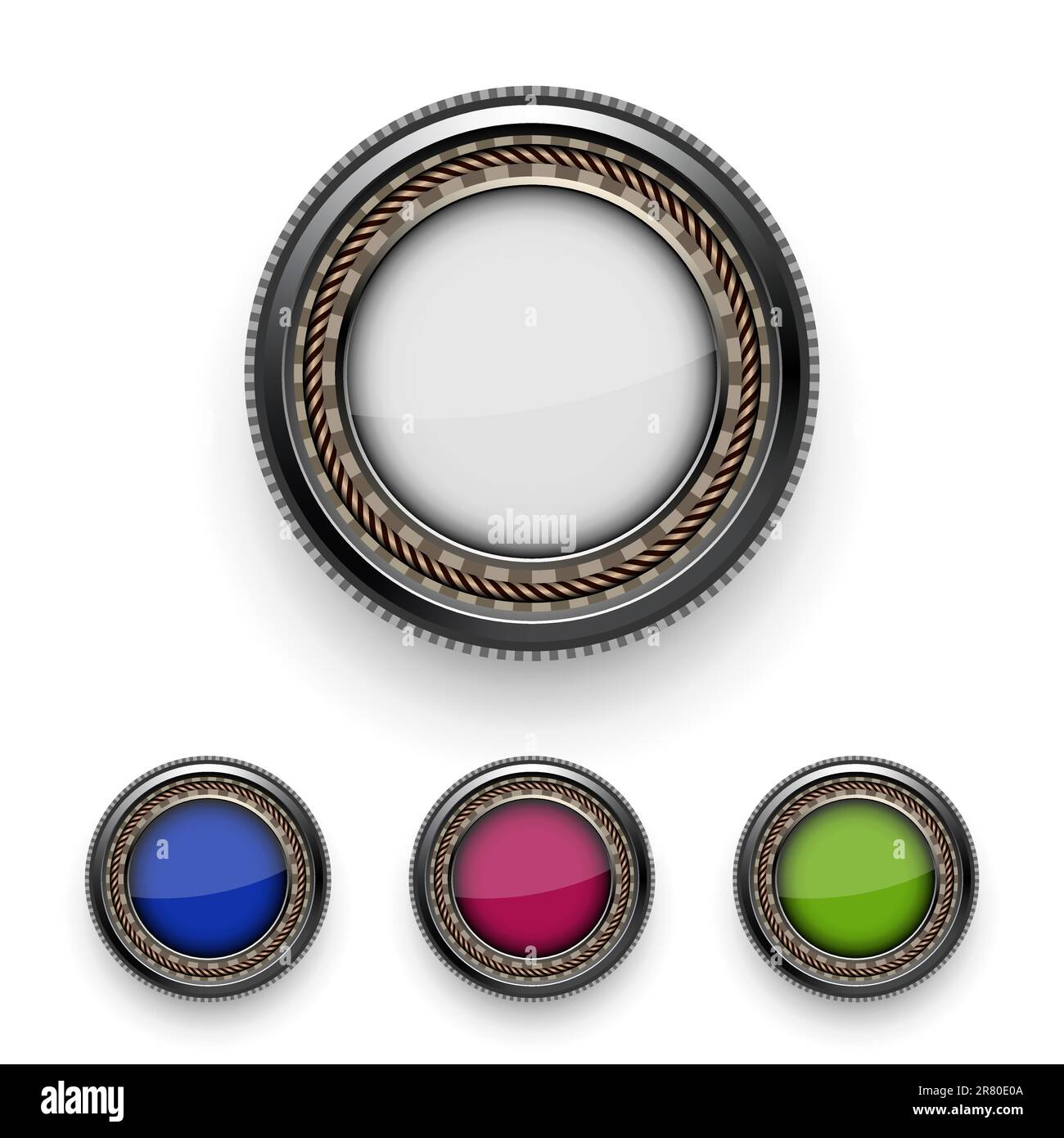 Light buttons Stock Vector Images - Alamy
