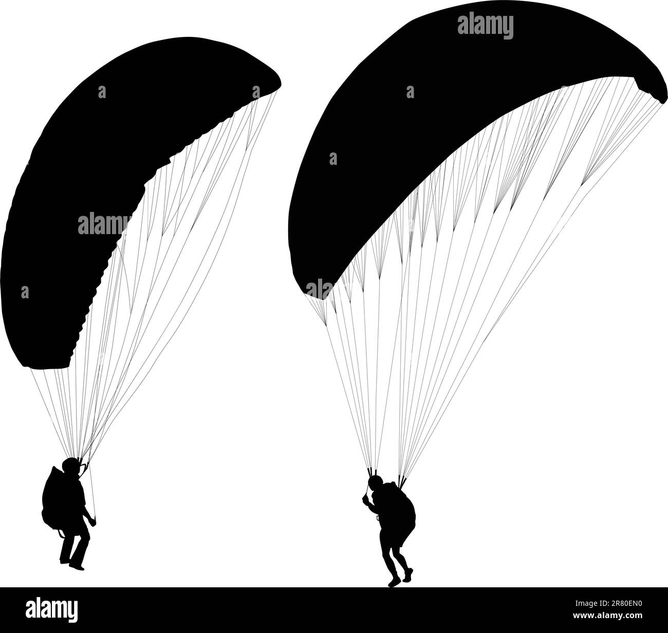 Paraglider free freedom Stock Vector Images - Alamy