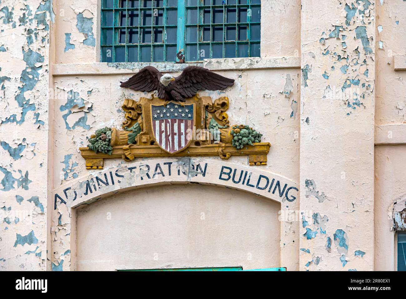 Coat of arms of the entrance to the administration building of the ...