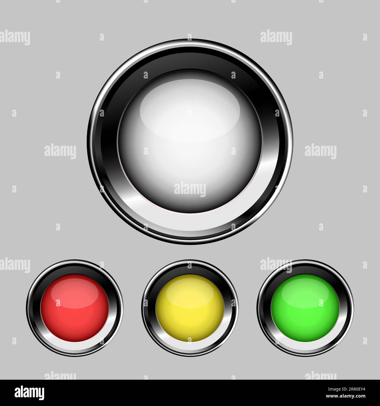 Glossy buttons, eps10 Stock Vector Image & Art - Alamy