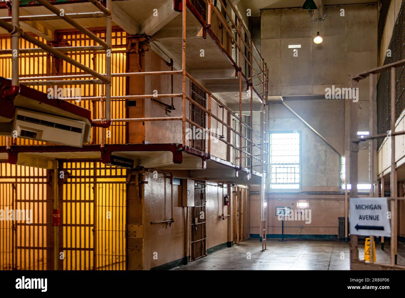 Corridors of the modules and blocks of the maximum security federal ...