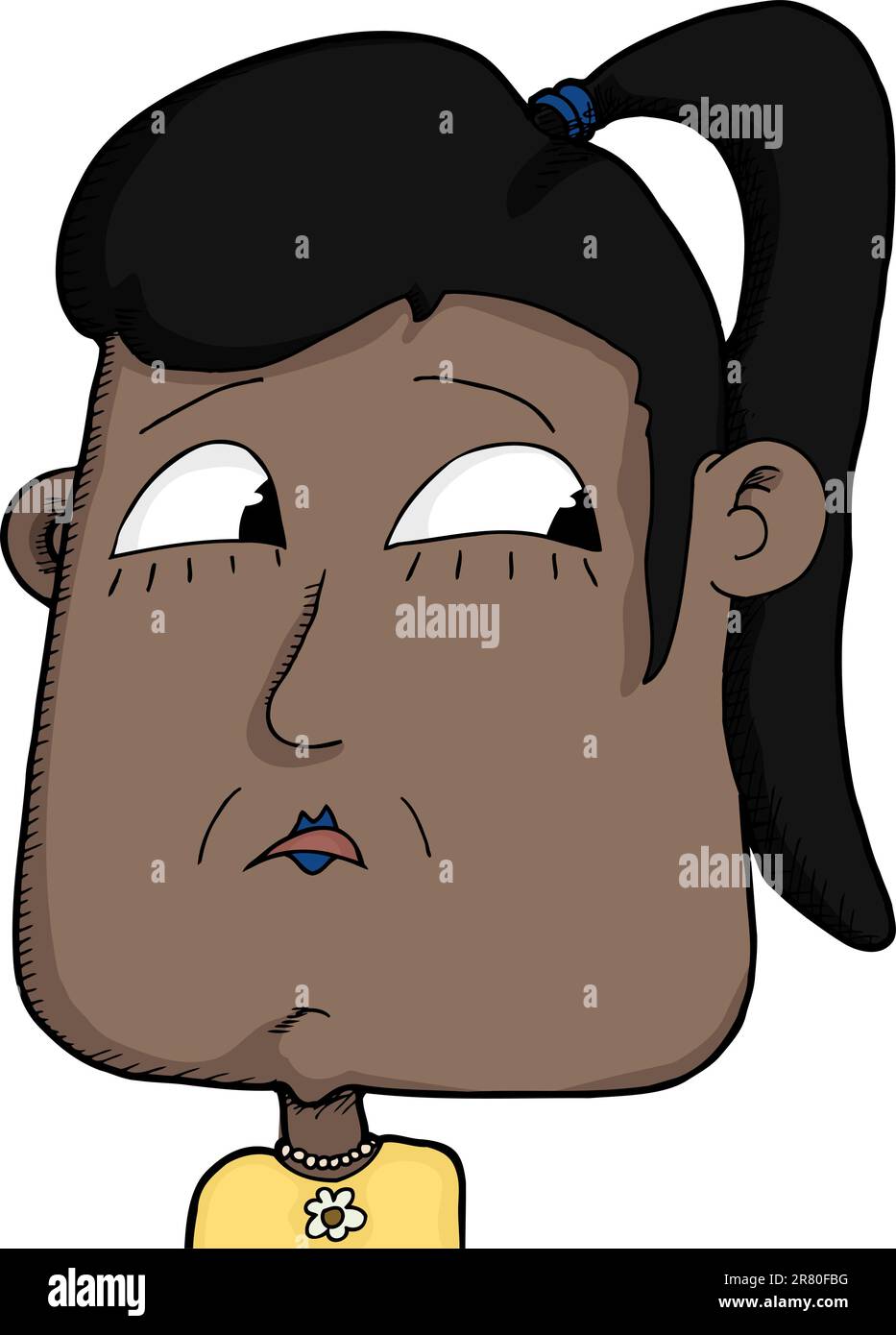 Looking over shoulder Stock Vector Images - Alamy