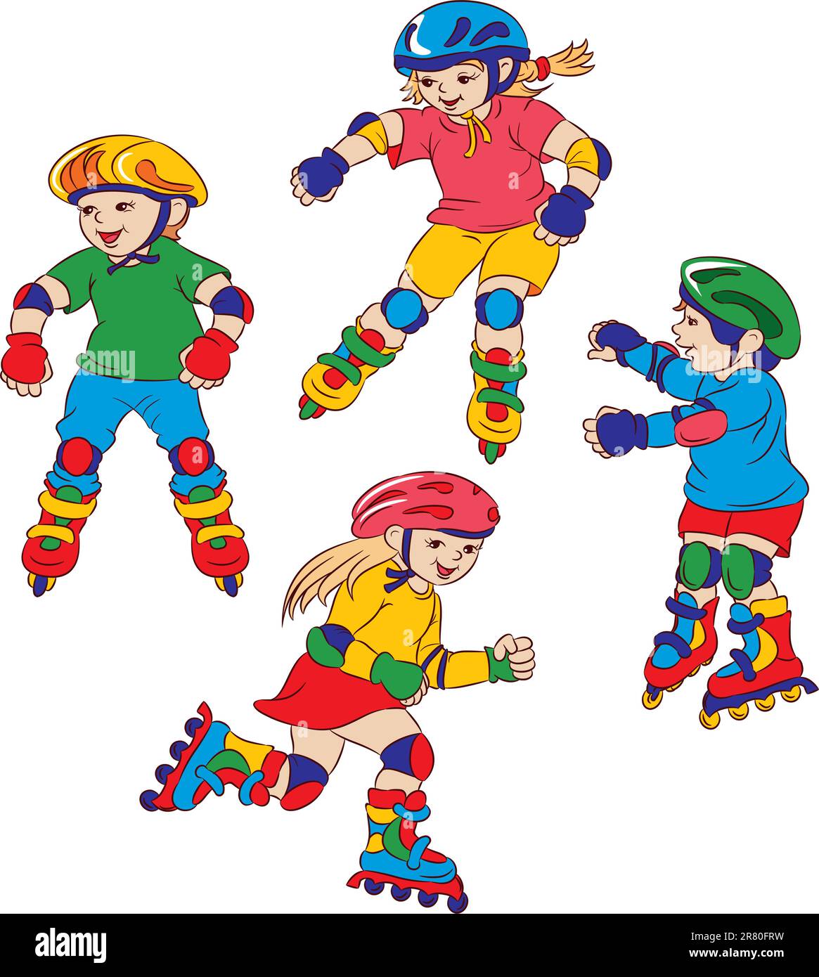 Cartoon Roller Skates Cut Out Stock Images And Pictures Alamy