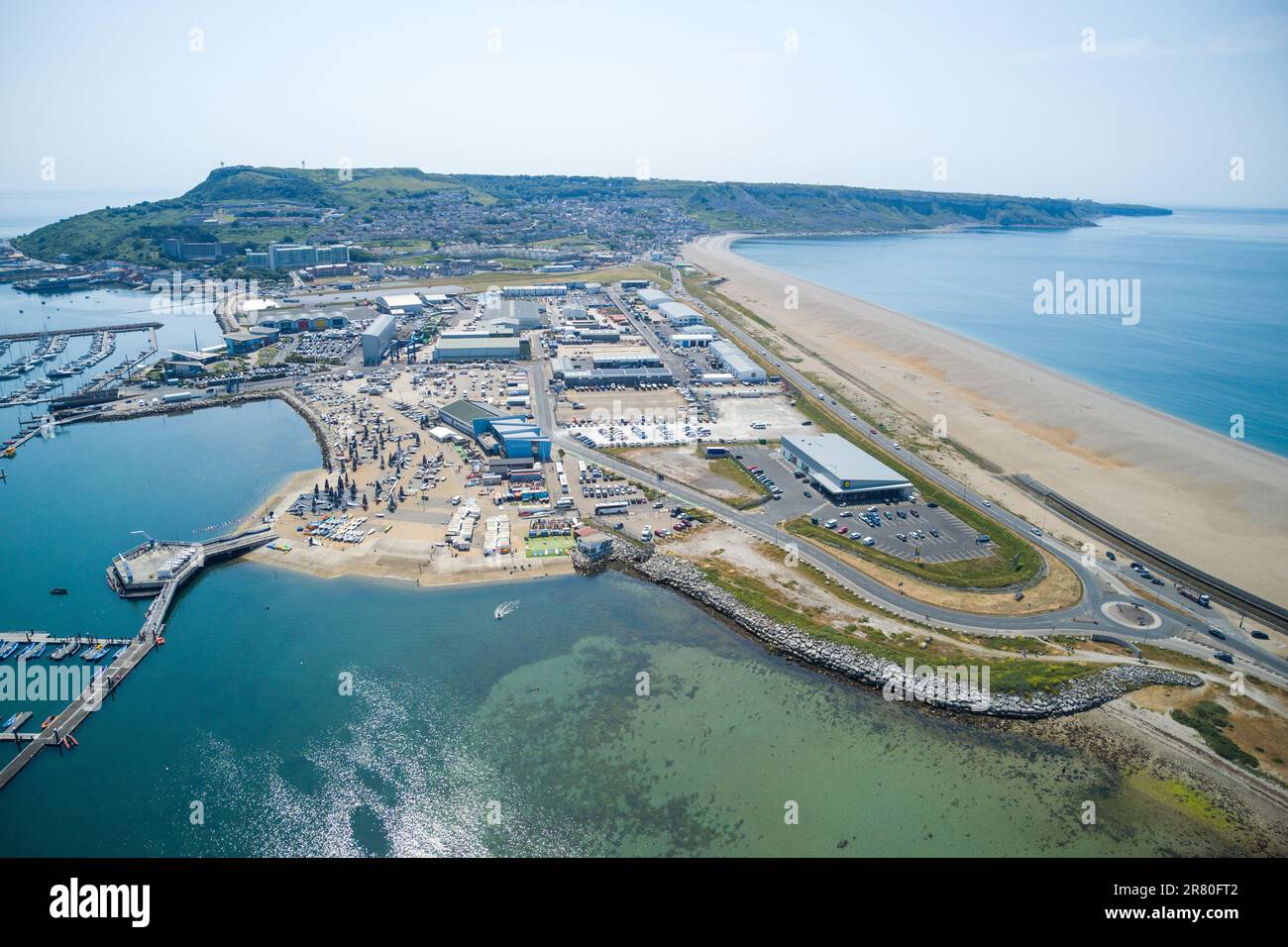 Chesil Beach and Portland Stock Photo - Alamy