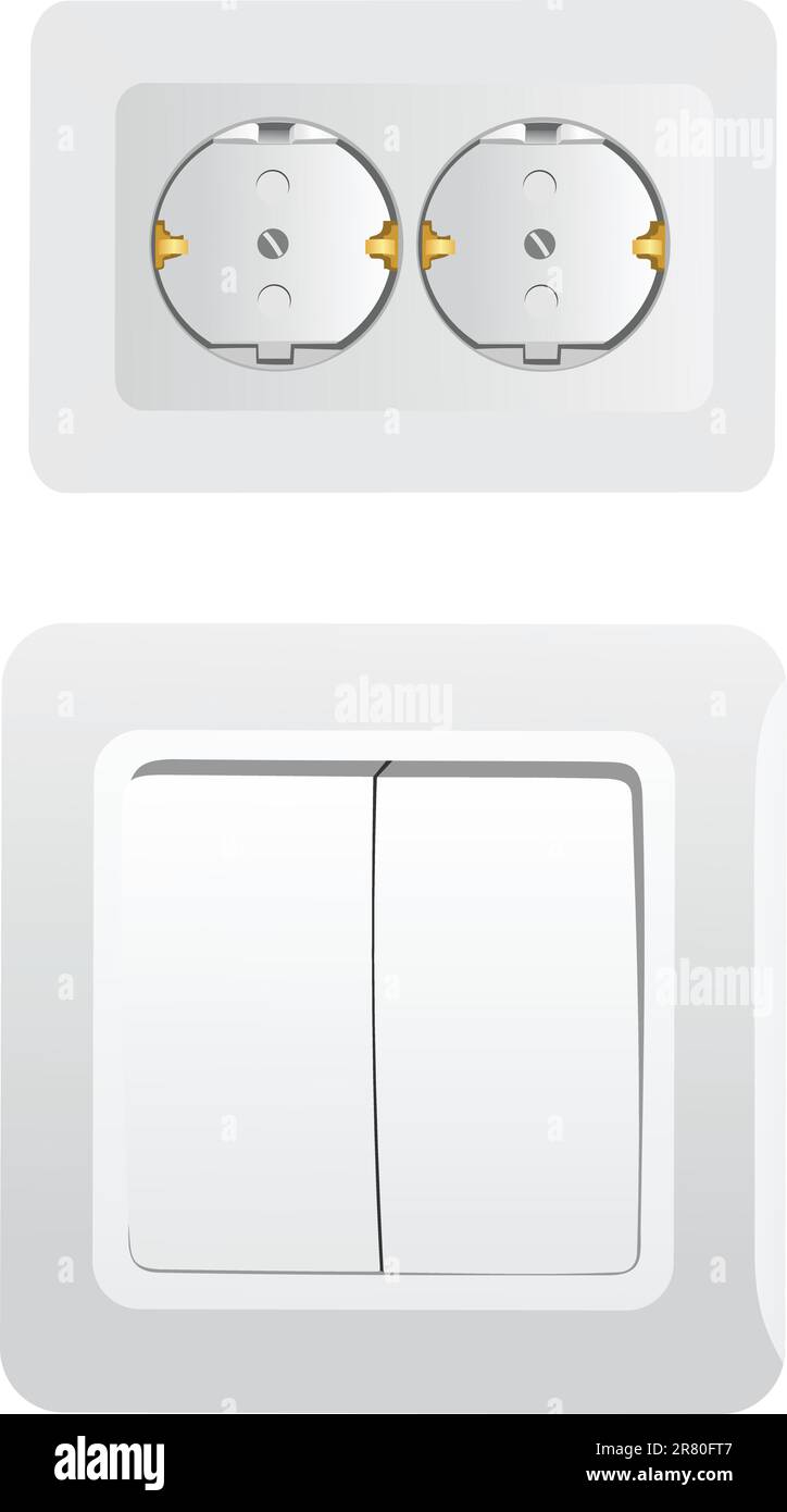 Switch and socket. New technologies. Electric devices Stock Vector ...