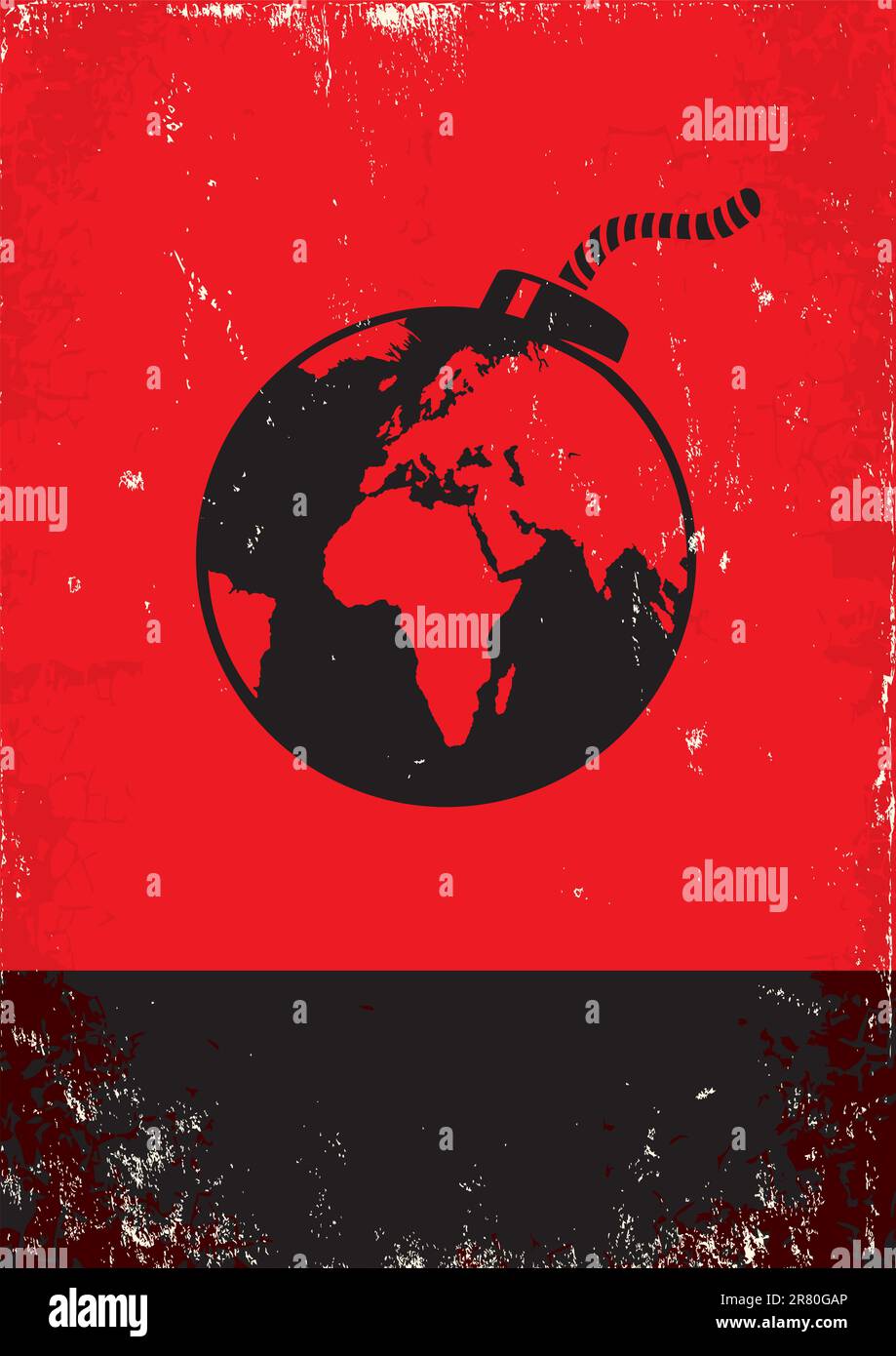 Devastation globe Stock Vector Images - Alamy