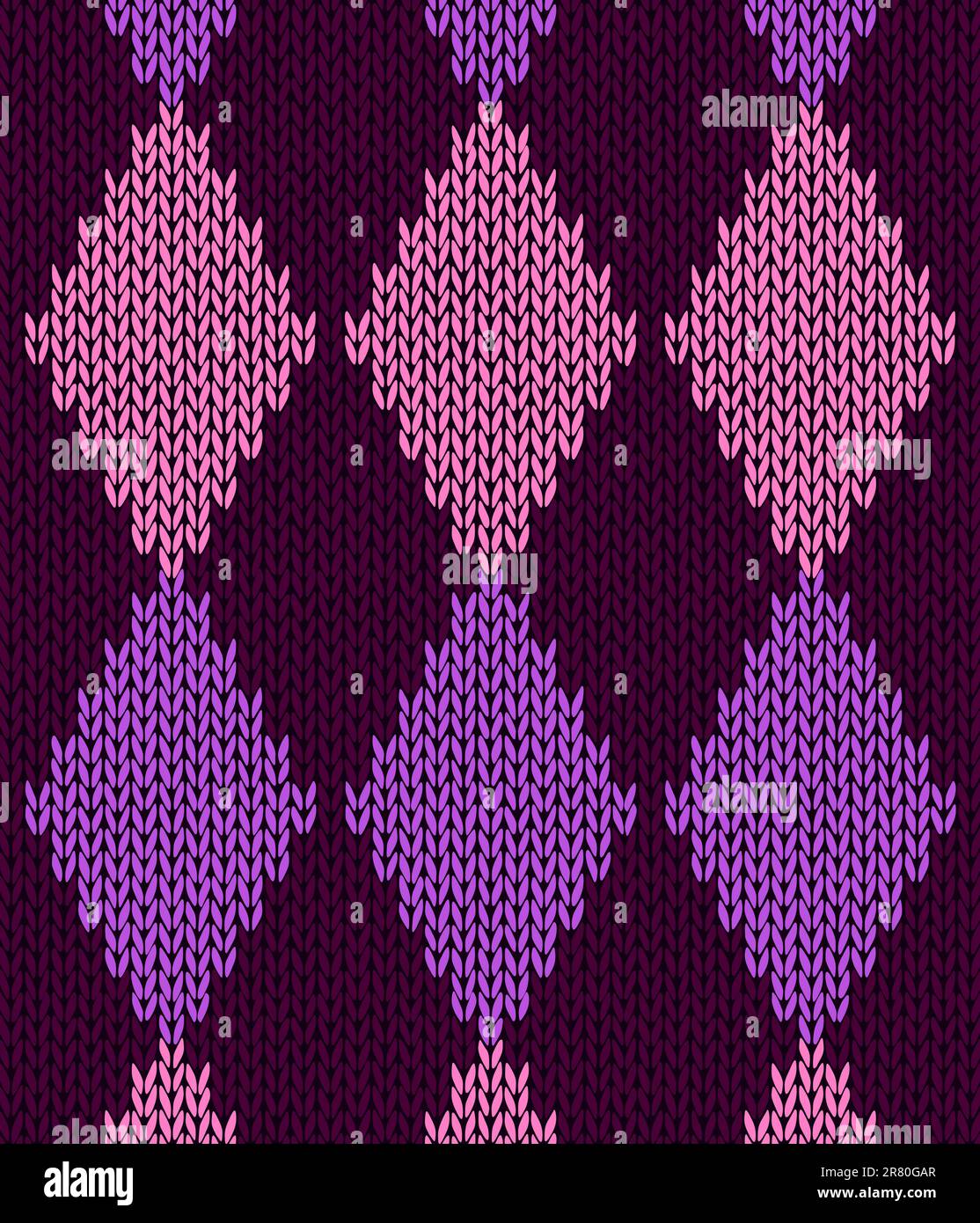 Pink knitted fabric Stock Vector Images - Alamy