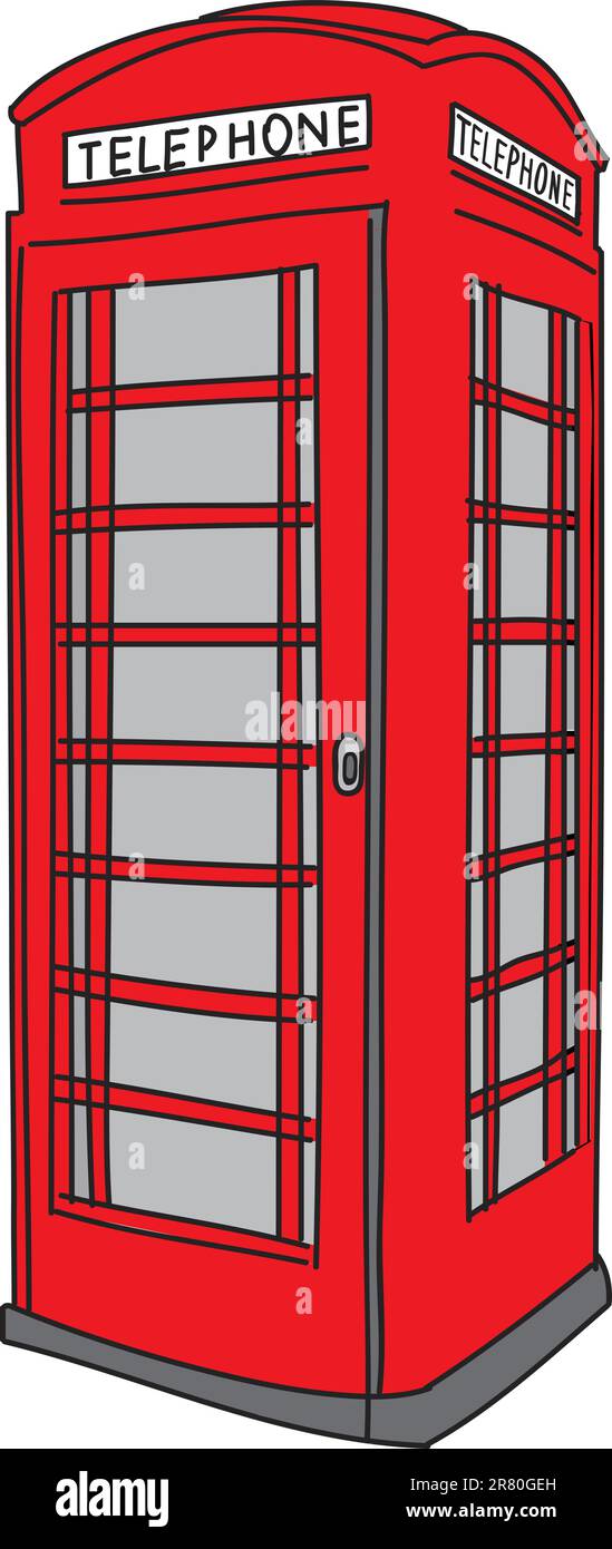 Phone booth. Vector illustration Stock Vector Image & Art - Alamy